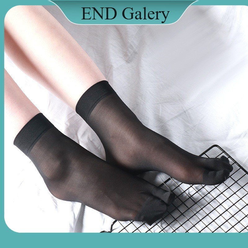 Jual Kaos Kaki Pendek Sock Model Stocking Motif Transparan KausKaki ...