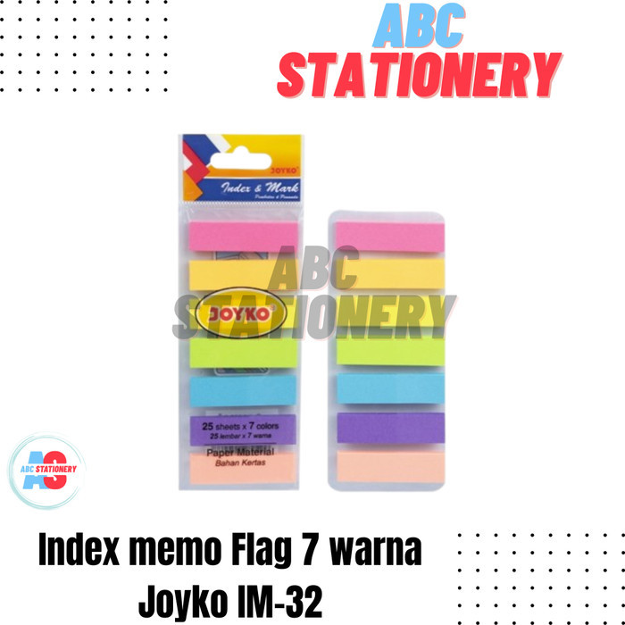 Jual Index memo Flag 7 warna Joyko IM-32 | Shopee Indonesia
