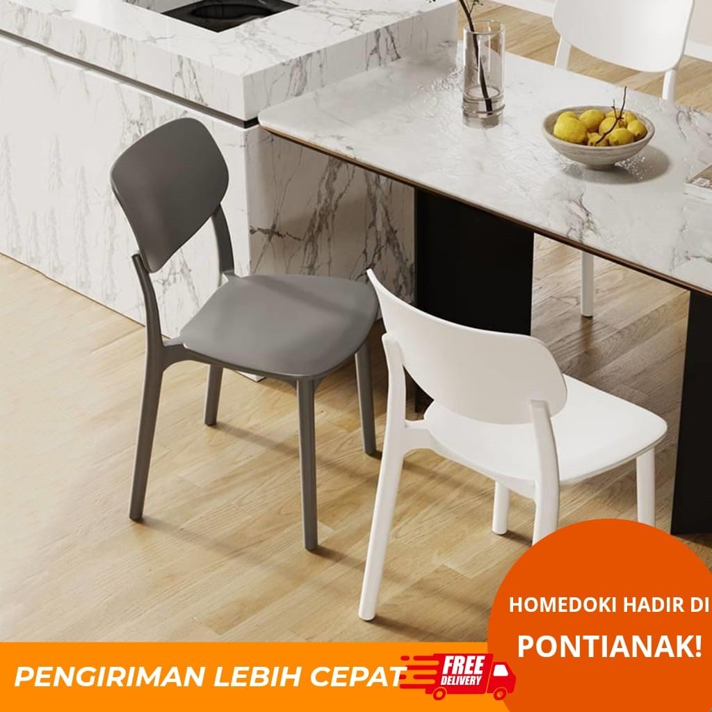 Jual Homedoki Kursi Makan/Kursi Caffe/Kursi santai/Kursi Plastik/Kursi Resto/Bangku Makan ...