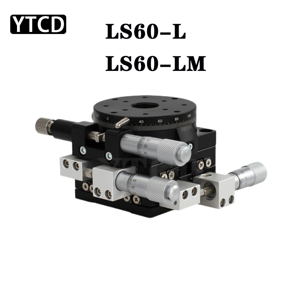 Jual XYR Axis 60mm LS60-L LS60-LM Micrometer Manual Trimming Platform ...