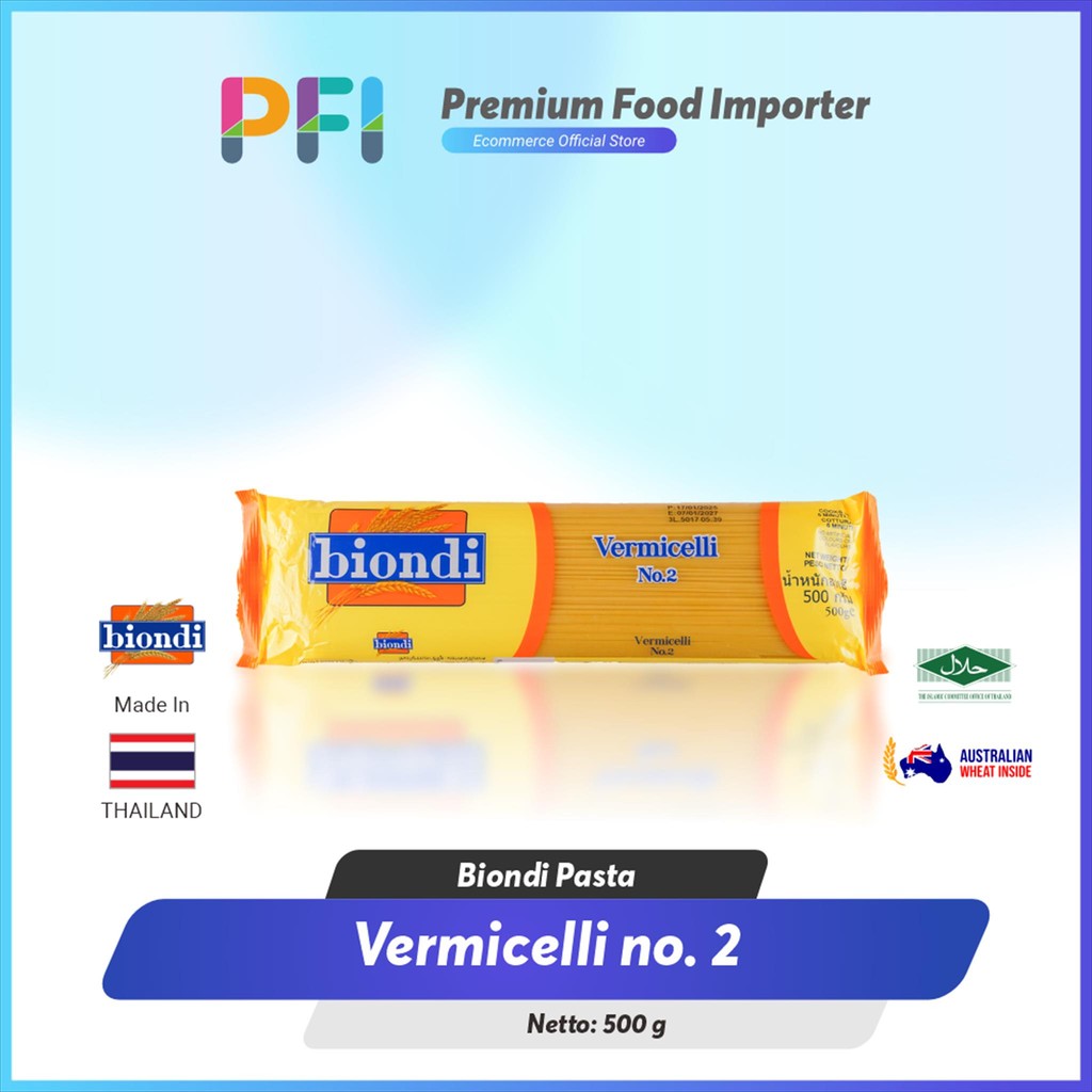 Jual Pasta Biondi Vermicelli no2 500gr | Shopee Indonesia