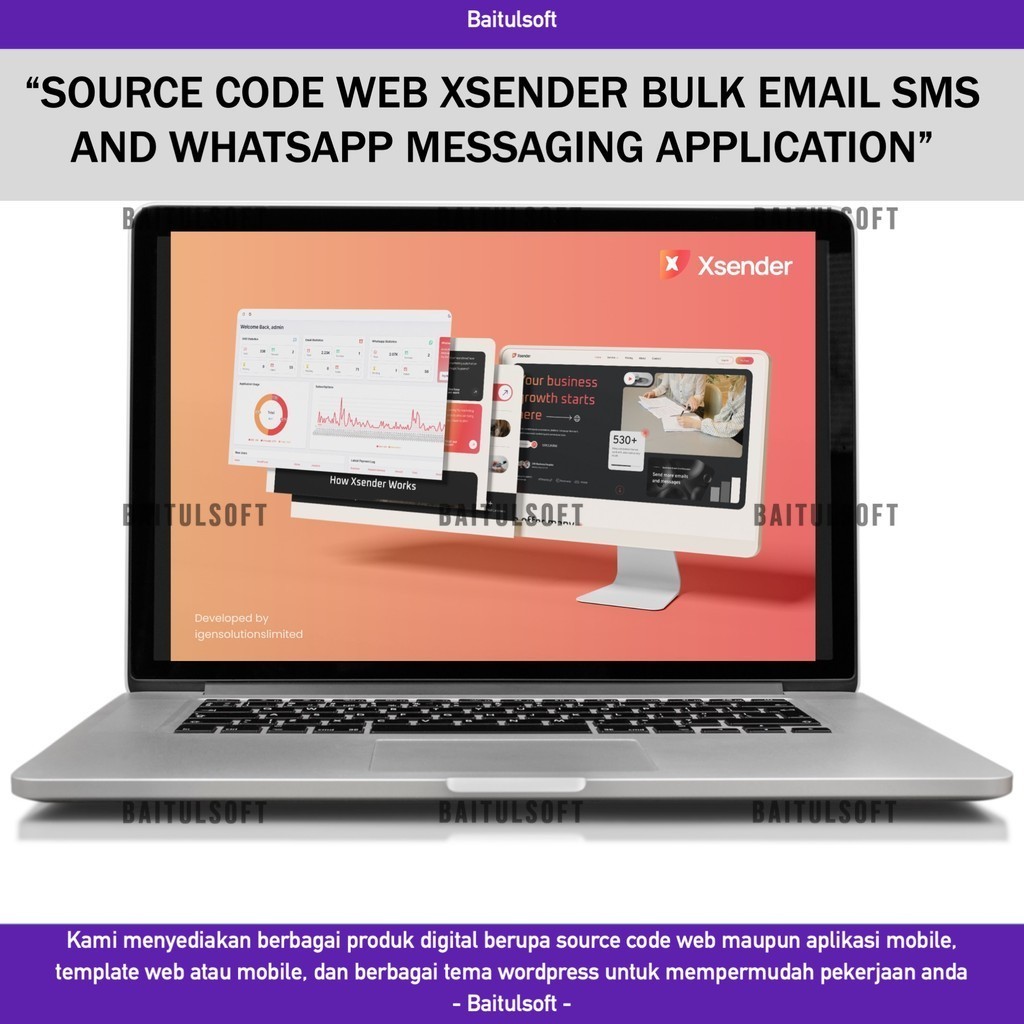 Jual Source Code Aplikasi Web XSENDER Bulk Email SMS and WhatsApp ...