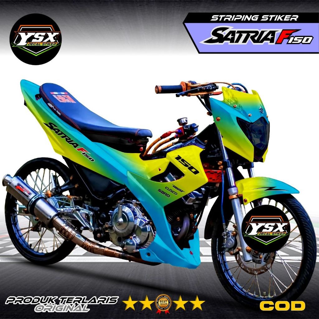 Jual Stiker motor Fullbody Satria Fu 150 Decal sticker Model 2 Warna ...