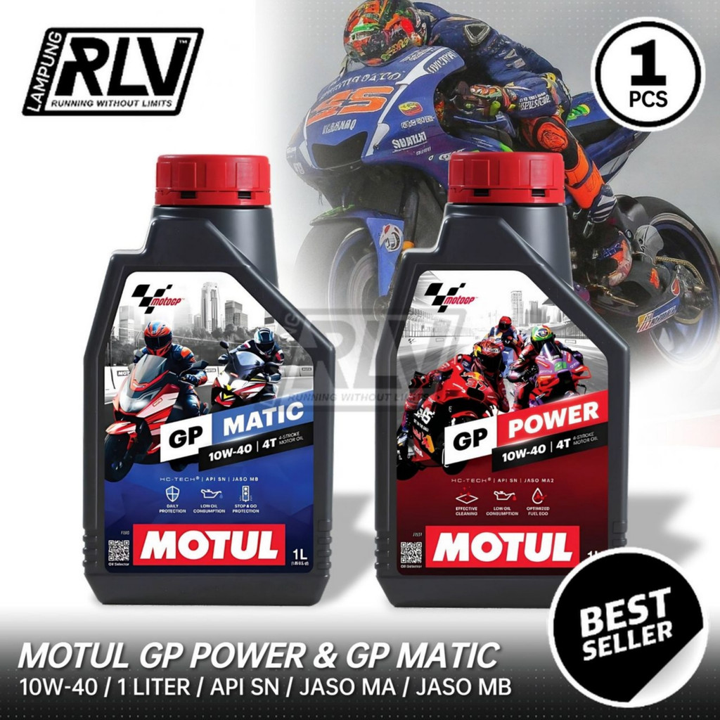 Jual Oli Motor Motul GP MATIC 4T 10W40 1L Oli Mesin Matic 1 Liter ...