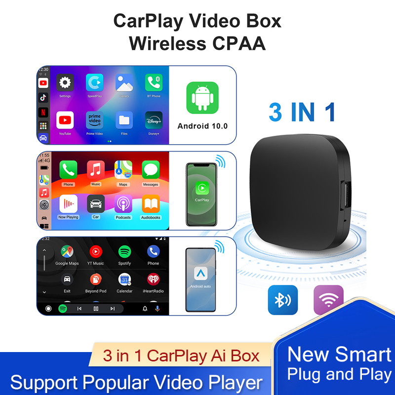 Jual 2025 Smart CarPlay Ai Box Android Wireless CarPlay Wifi Auto ...