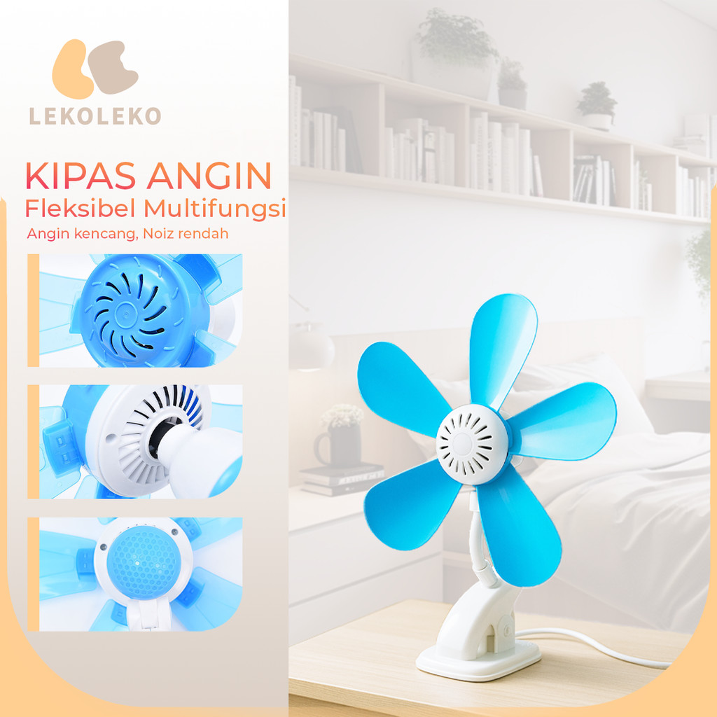 Jual Lekoleko Kipas Angin Listrik 3 in 1 | Mini, Senyap, Tenaga Kuat ...