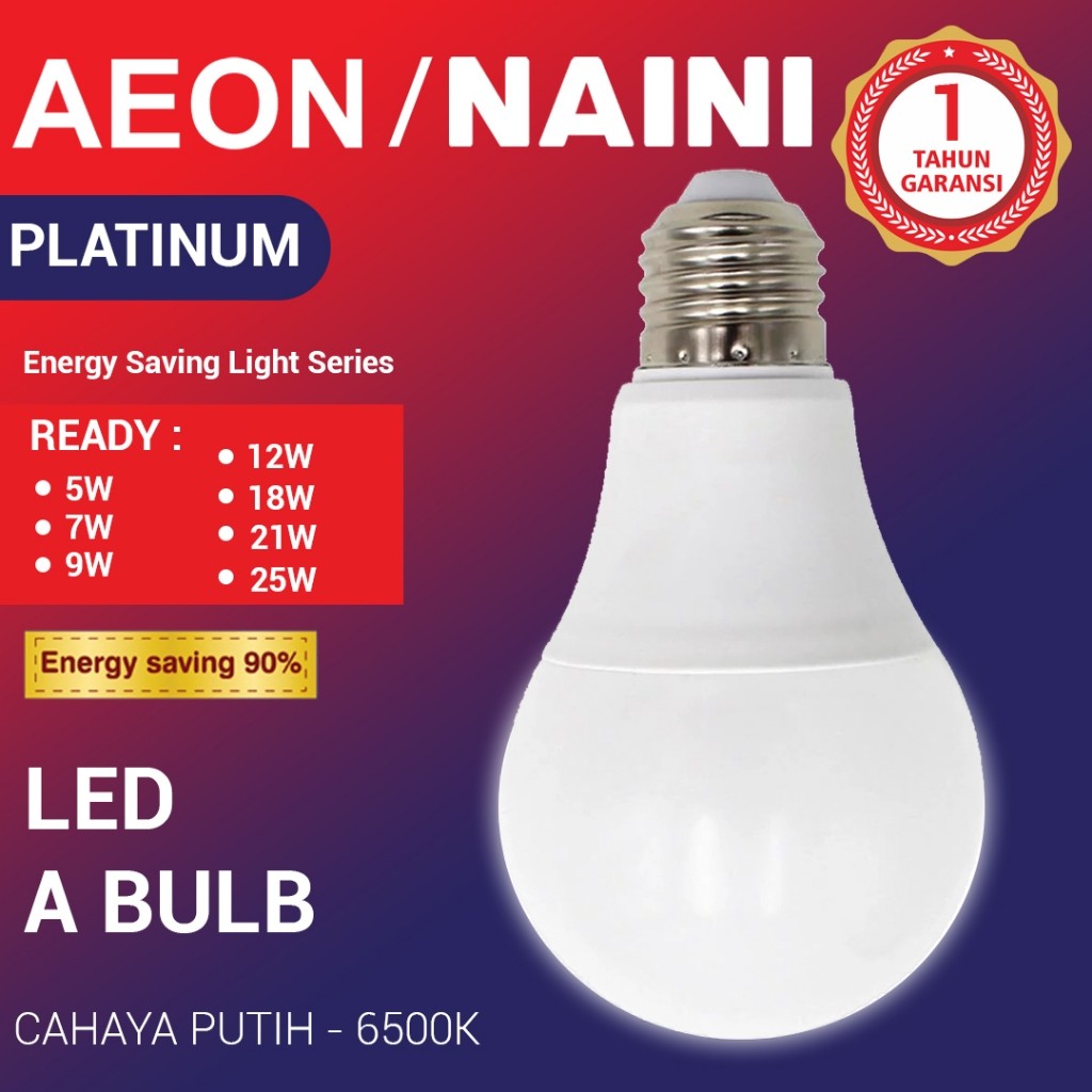 Jual Lampu Garansi Platinum LED Bulb 5w 7w 9w 12w 15w 18w 21w Bohlam LED Cool White E27 Garansi ...