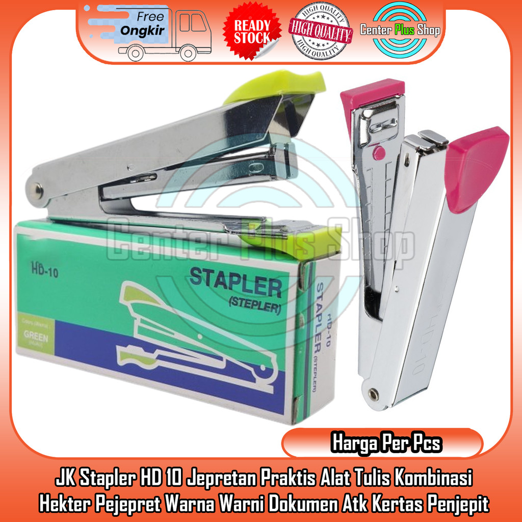 Jual JK Hd-10 Stepler Necis Alat Penjepret Kertas Paper Jepretan Hekter Jeperetan Steples Mesin ...