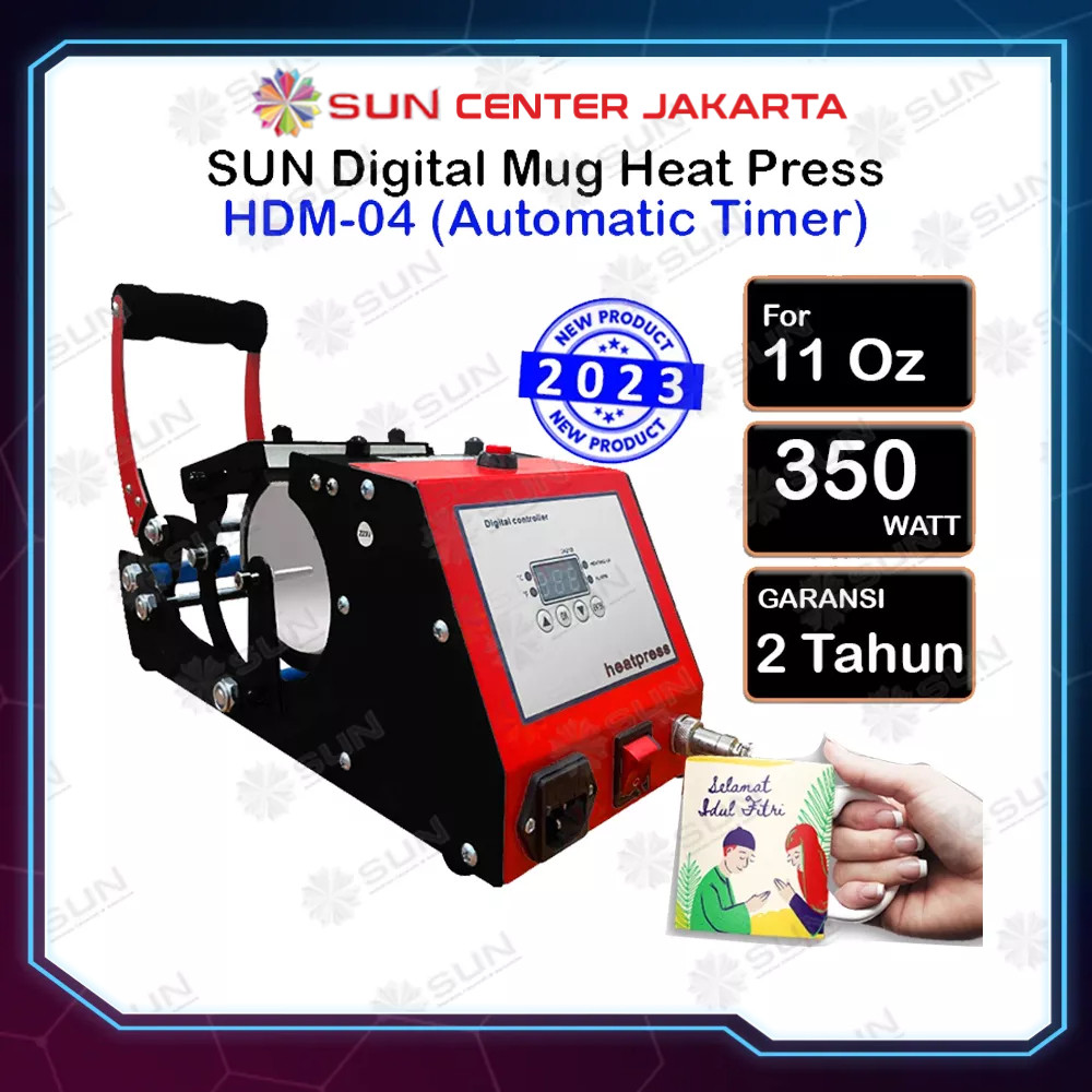 Jual Mesin Sablon Mug / Gelas / Asbak / Tumbler Aluminium - Digital Mug Heat Press HDM-02/HDM-03 ...