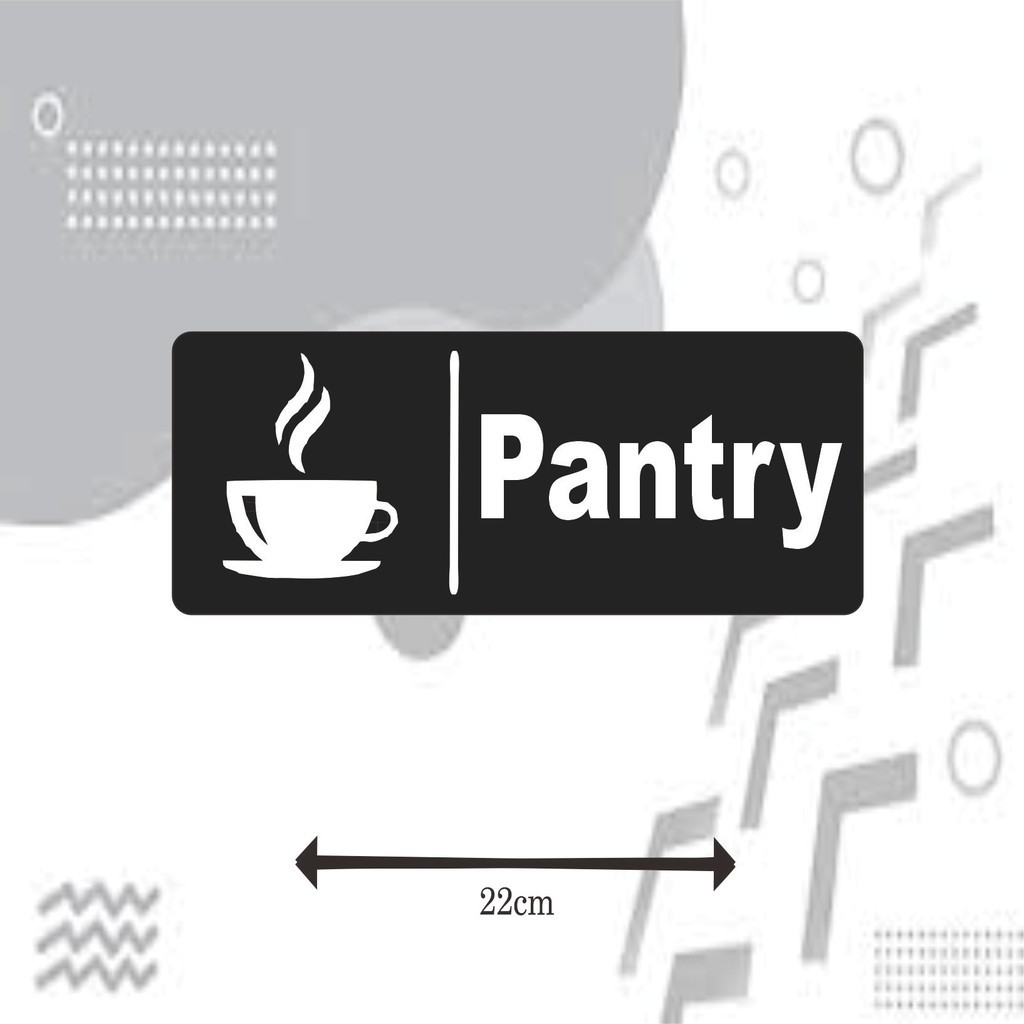 Jual YA sign Akrilik Pantry// Acrilyc custom signage akrilik | Shopee ...