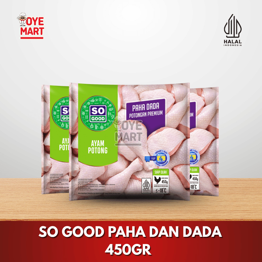 Jual SO GOOD PAHA DAN DADA 450GR/ DAGING AYAM POTONG BEKU MURAH ...