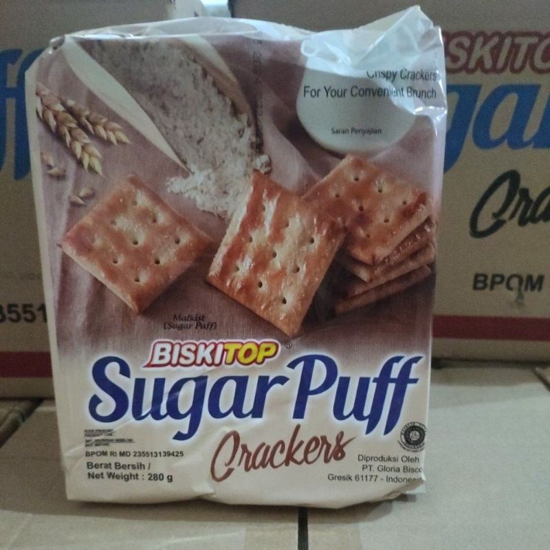Jual Biskitop Sugar Puff 280 Gram 1 Dus Isi 12 Pcs | Shopee Indonesia