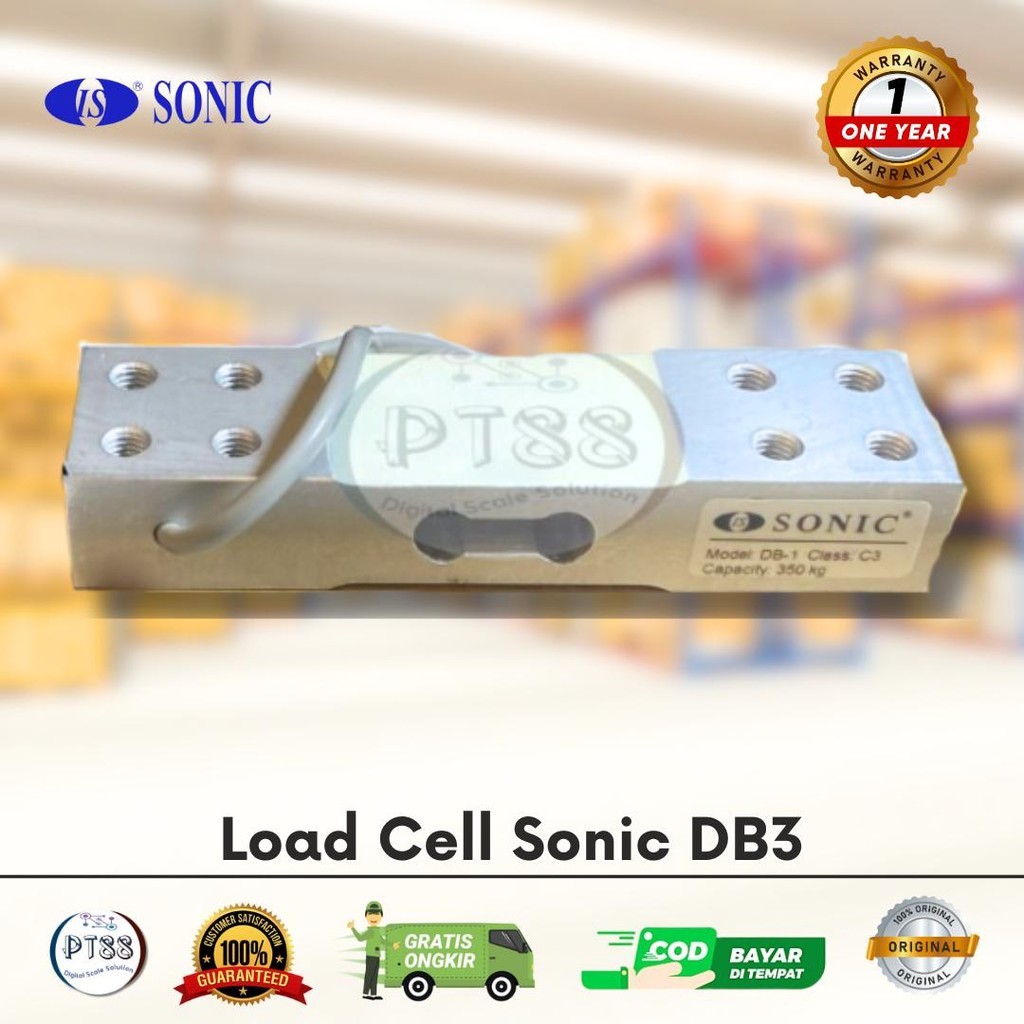 Jual Load Cell Timbangan duduk SONIC DB3 200kg / Load Cell DB3 300kg ...
