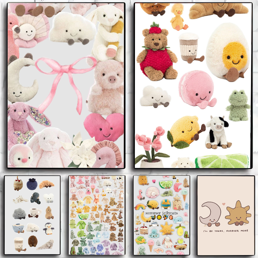 Jual Cute Dolls J-JELLYCAT Poster HD Posters Home Room Bar Cafe Decor ...
