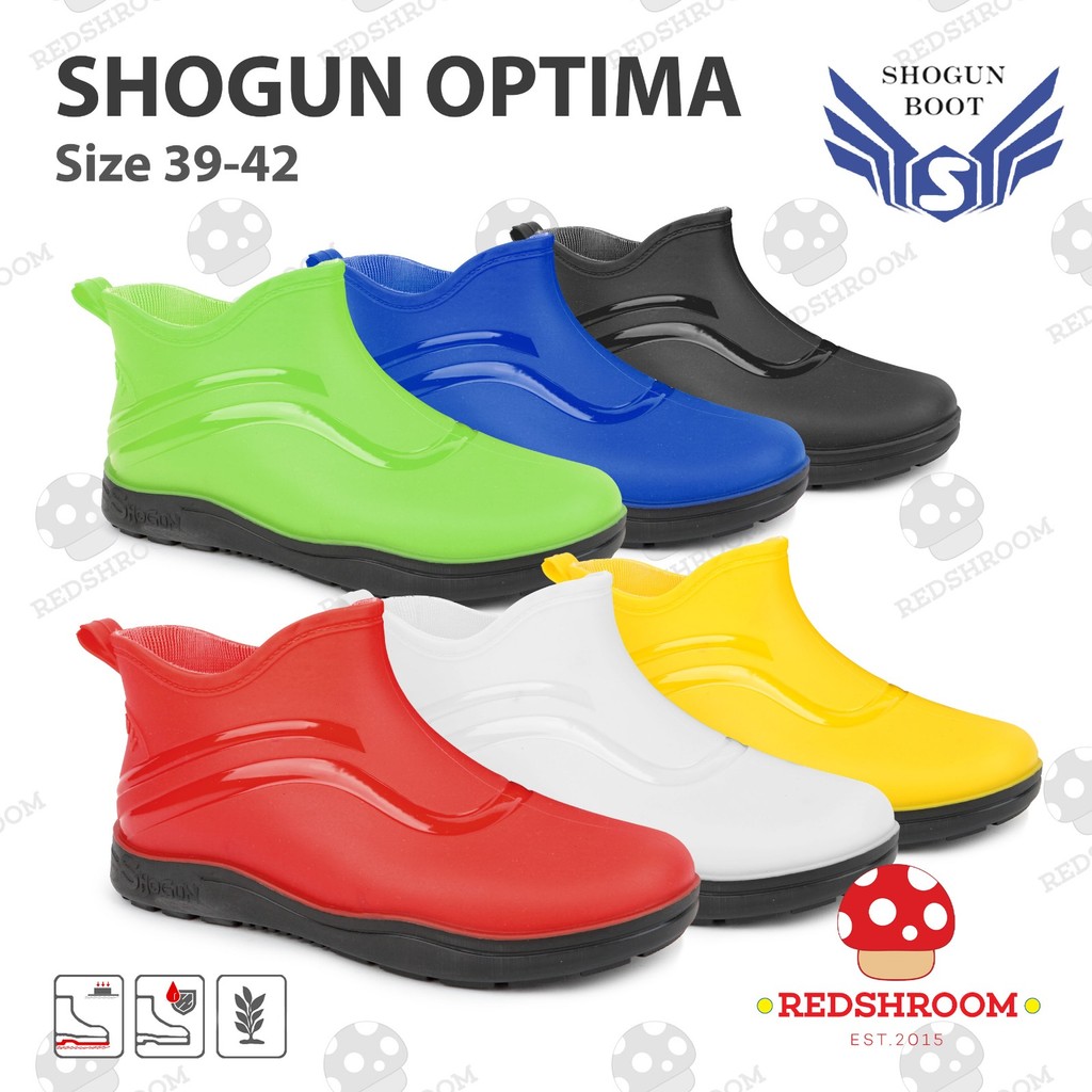 Jual Sepatu Boot Pendek Shogun OPTIMA Hitam Kuning Merah Biru Putih ...