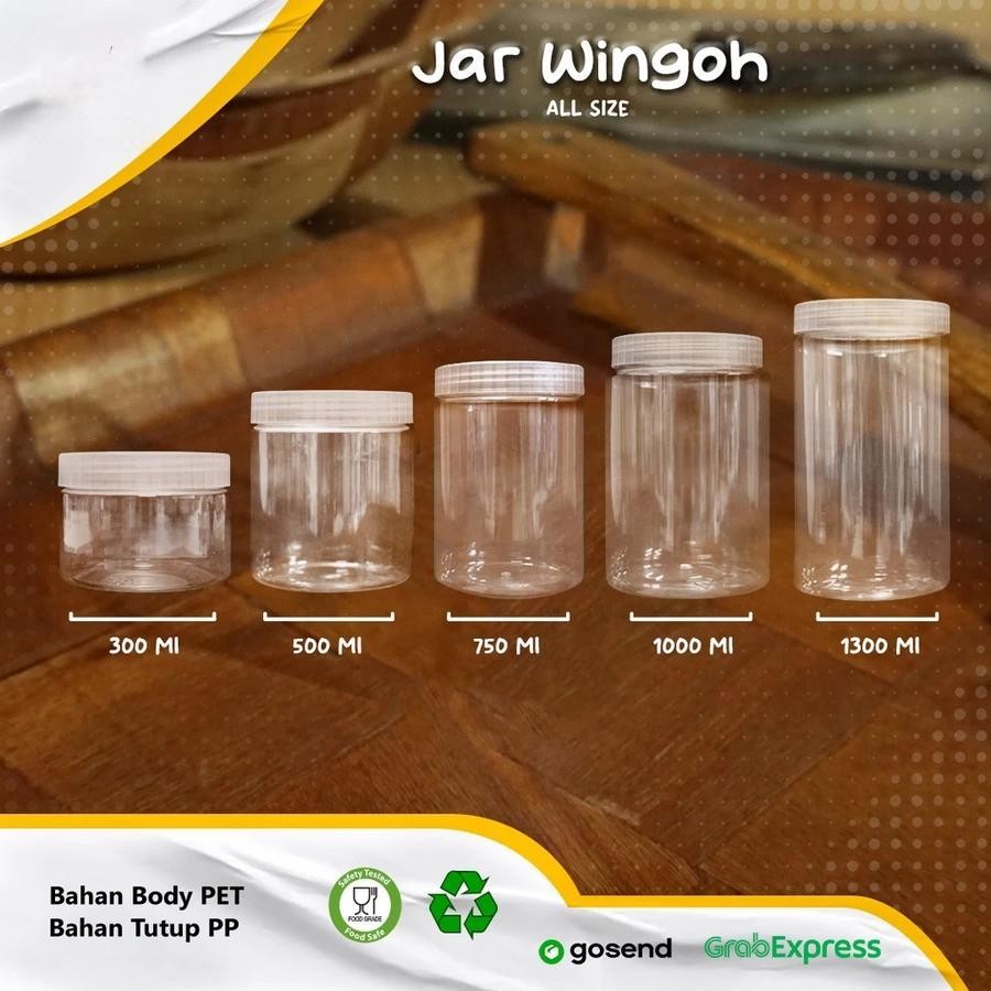 Jual Toples PET Tebal Anti Retak - 5 Pilihan Ukuran 300ml-1300ml, Bisa ...