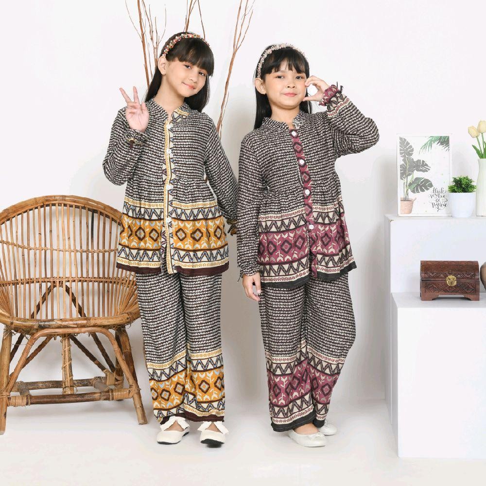 Jual SinarbaruKids Setelan Kemeja Rayon Anak Perempuan Viral Balqis 3 ...