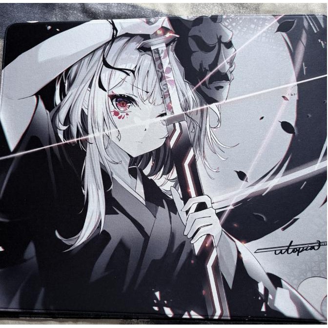 Jual Utopia Gaming Black Blade 1 Poron Base Gaming Mousepad Anime Vaxee ...