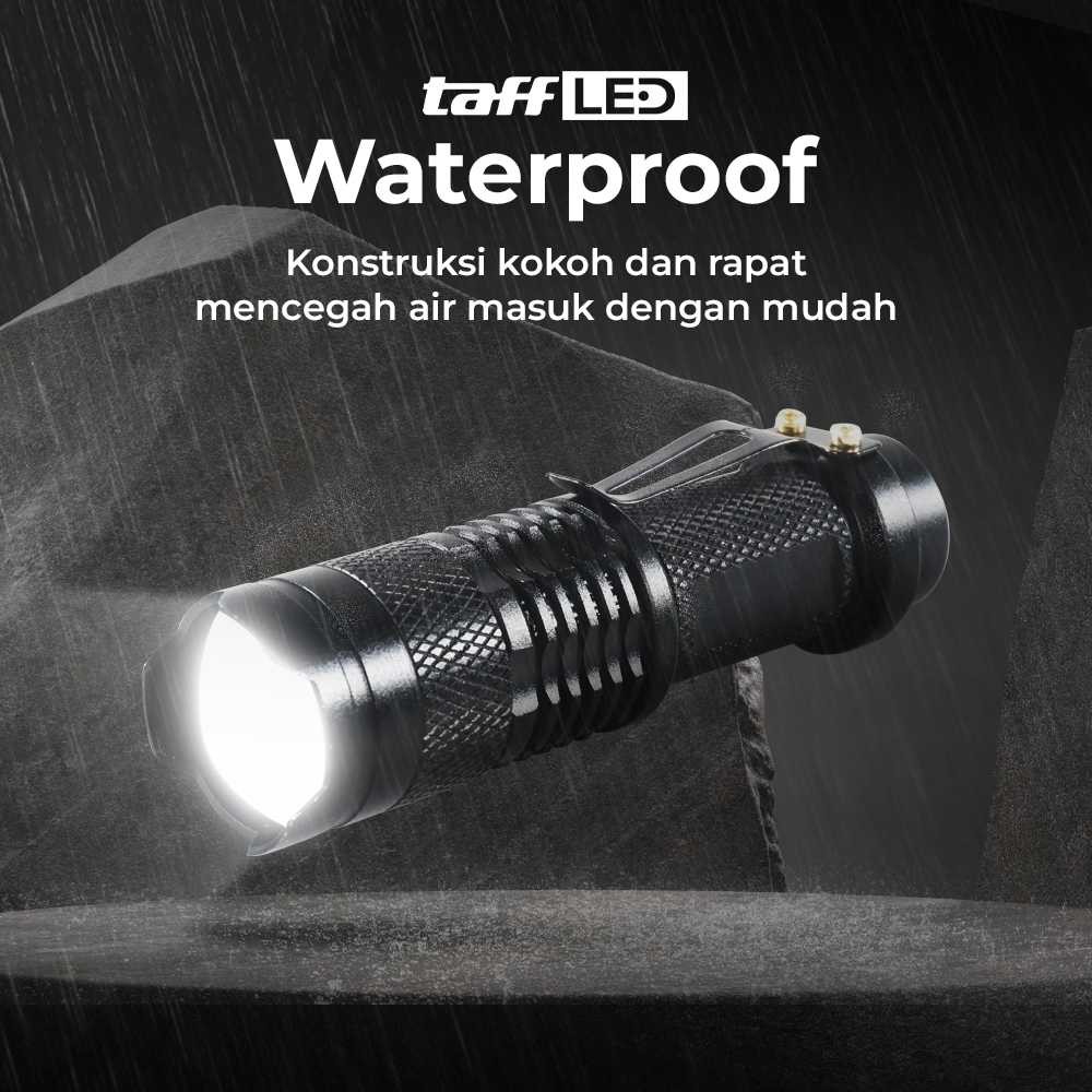 Jual Senter LED Super Terang 2000 Lumens Zoom Waterproof | Shopee Indonesia