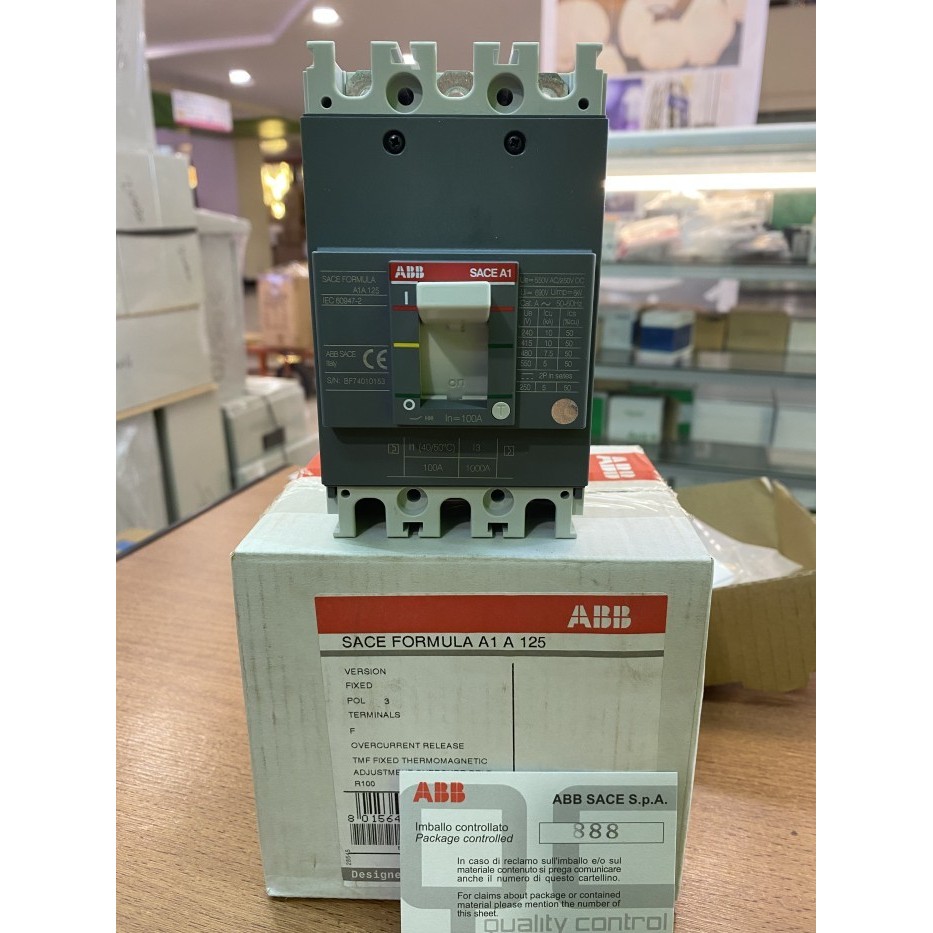 Jual Mccb ABB A1A 125 TMF 100A 3P 10KA Original | Shopee Indonesia
