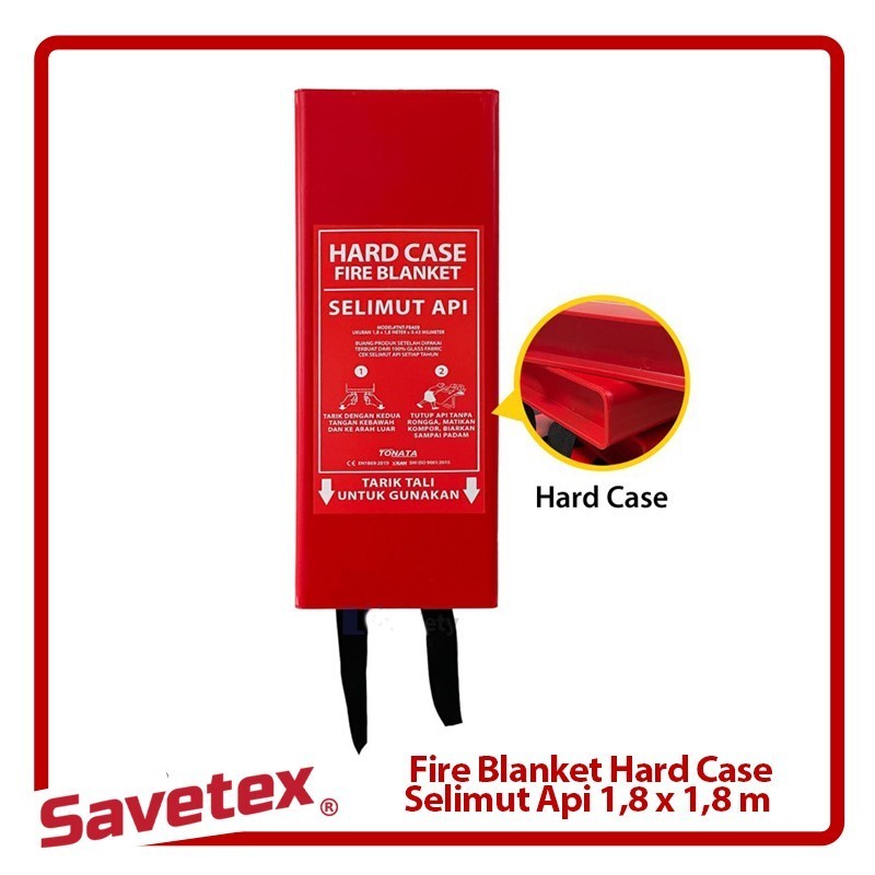 Jual Fire Blanket / Selimut Api 1,8 x 1,8 m / Hard Case | Shopee Indonesia