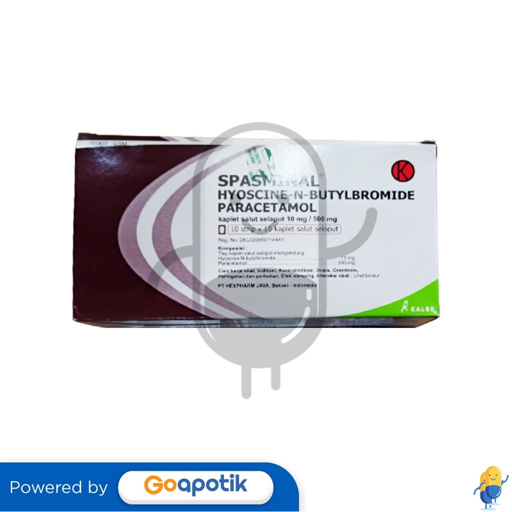 Jual Spasminal 500/10 Mg Box 100 Kaplet | Shopee Indonesia