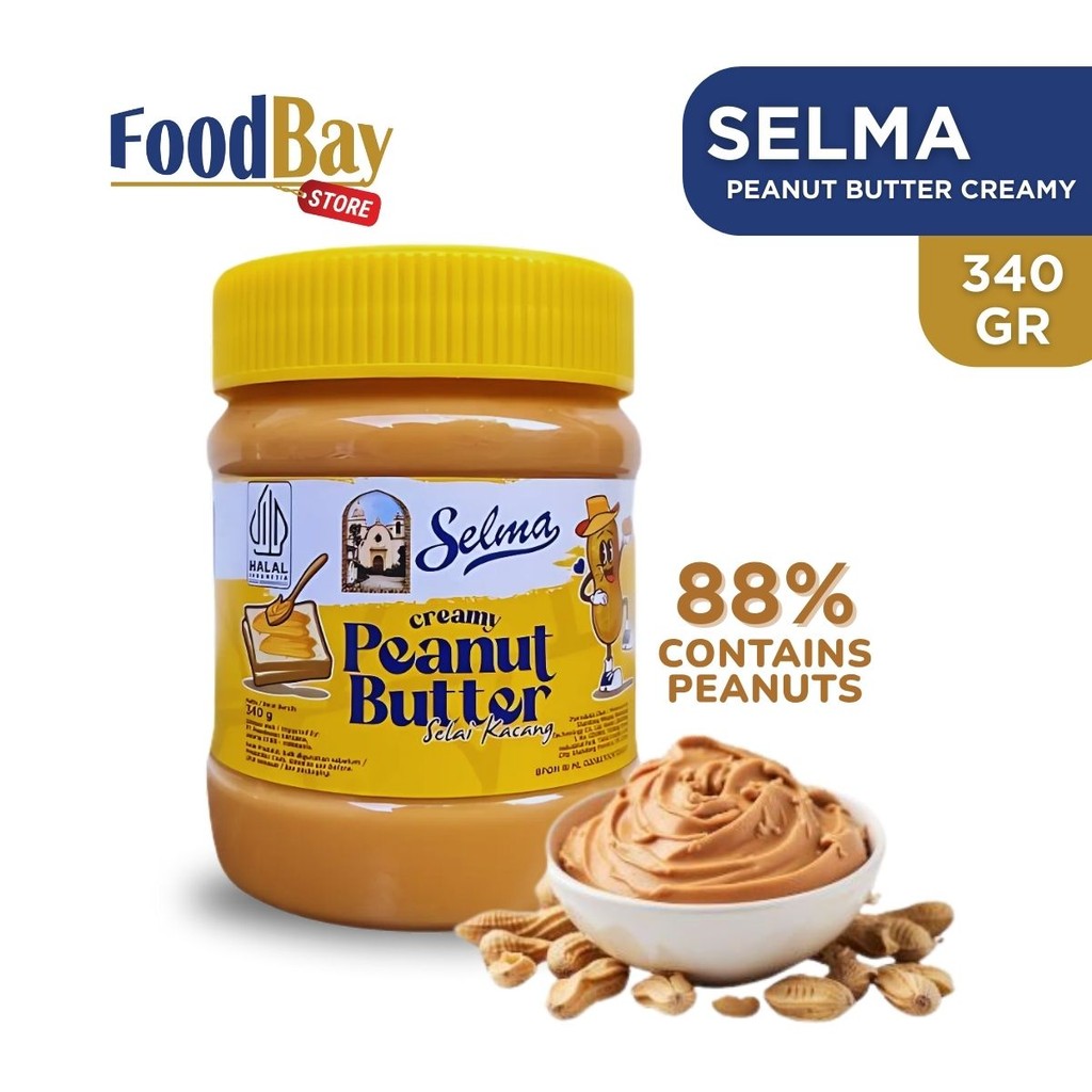 Jual SELMA Peanut Butter Creamy Selai Kacang Original Smooth 340 Gr ...