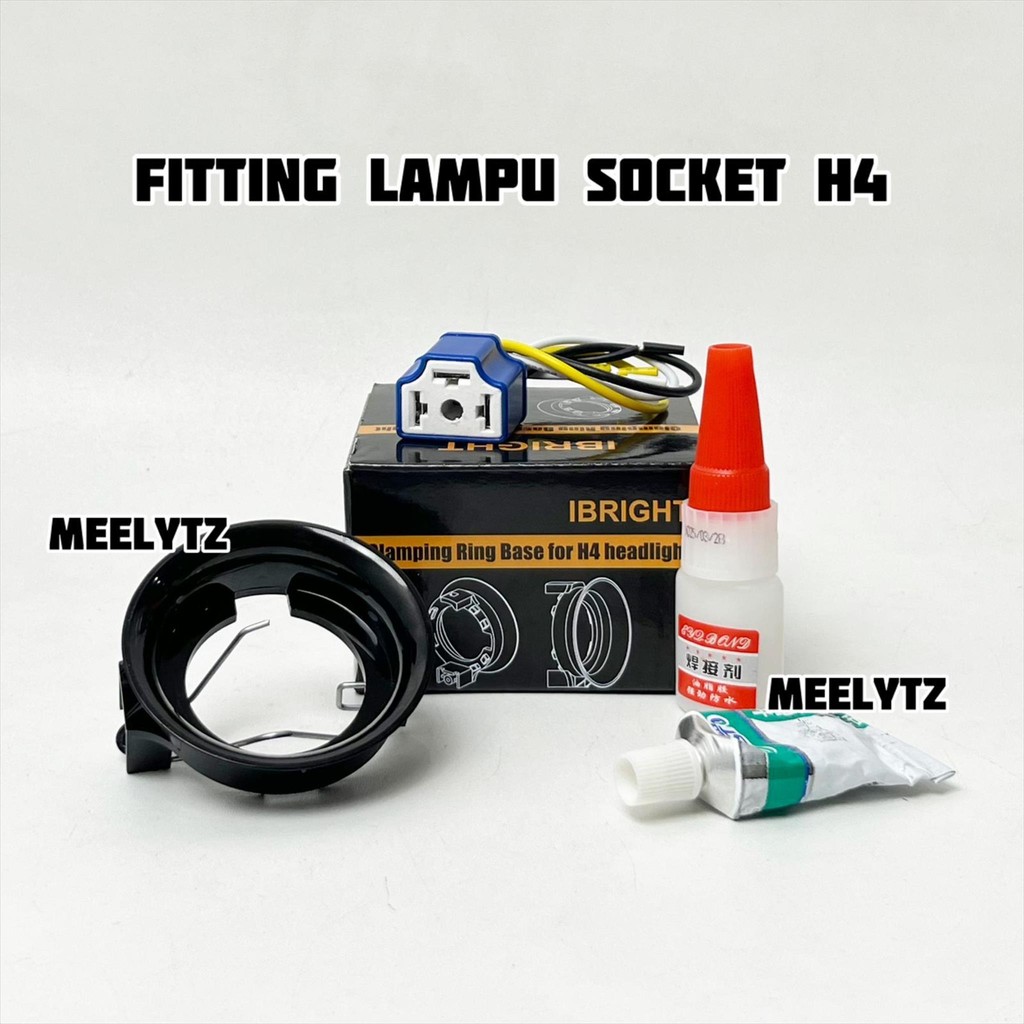 Jual IBRIGHT - Fitting Lampu Socket H4 | Shopee Indonesia