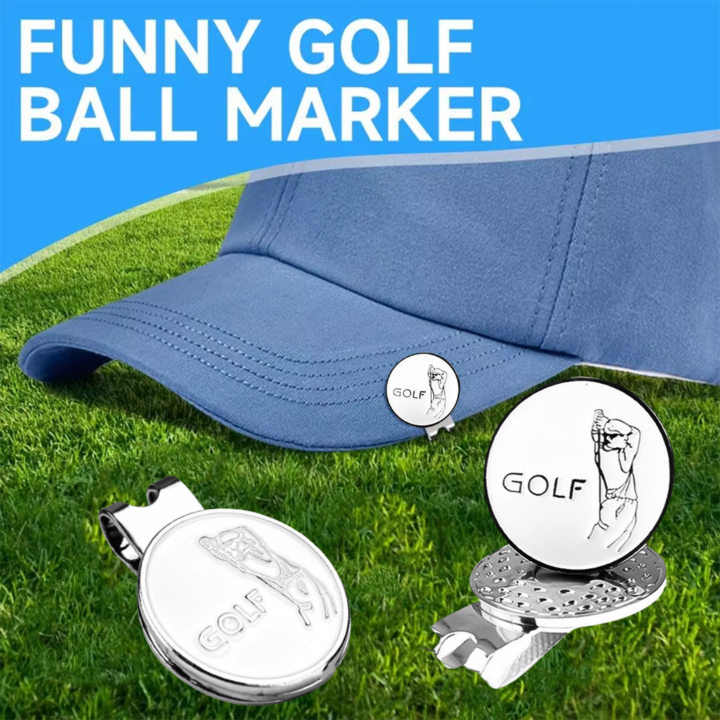 Jual Magnetic Golf Ball Marker With Hat Clip Golf Cap Clip Mark Golf ...