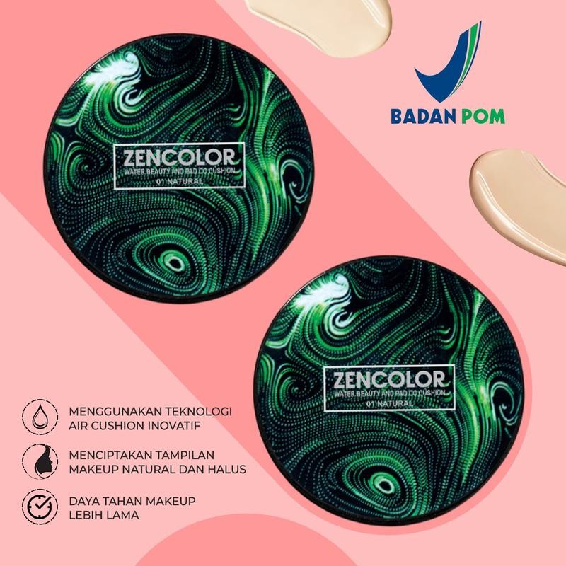 Jual READY STOCK ZENCOLOR SHADE NATURAL Air Cushion BB CC Cream ...