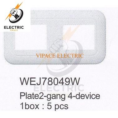Jual Plate 2 Gang 4 Device P4N4SON1C - WEJ78049W | Shopee Indonesia
