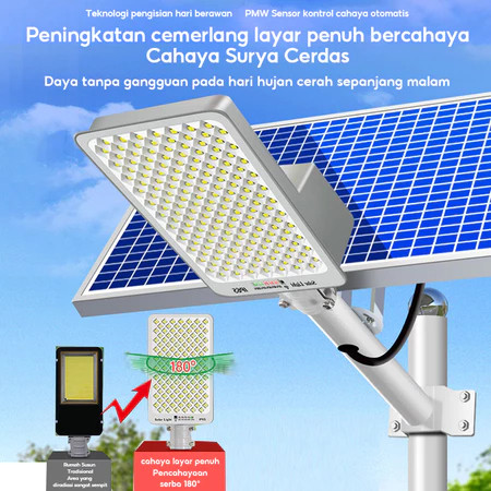 Jual JAMIN MURAH !!!【Garansi 10 tahun】 lampu tenaga surya outdoor otomatis nyala 1500W lampu ...