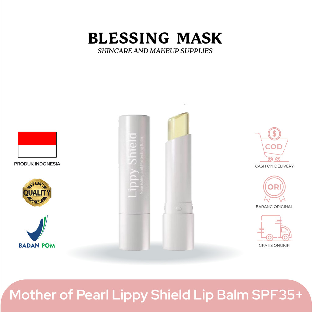 Jual Mother of Pearl Lippy Shield Nourishing and Protecting Balm SPF 35 ...