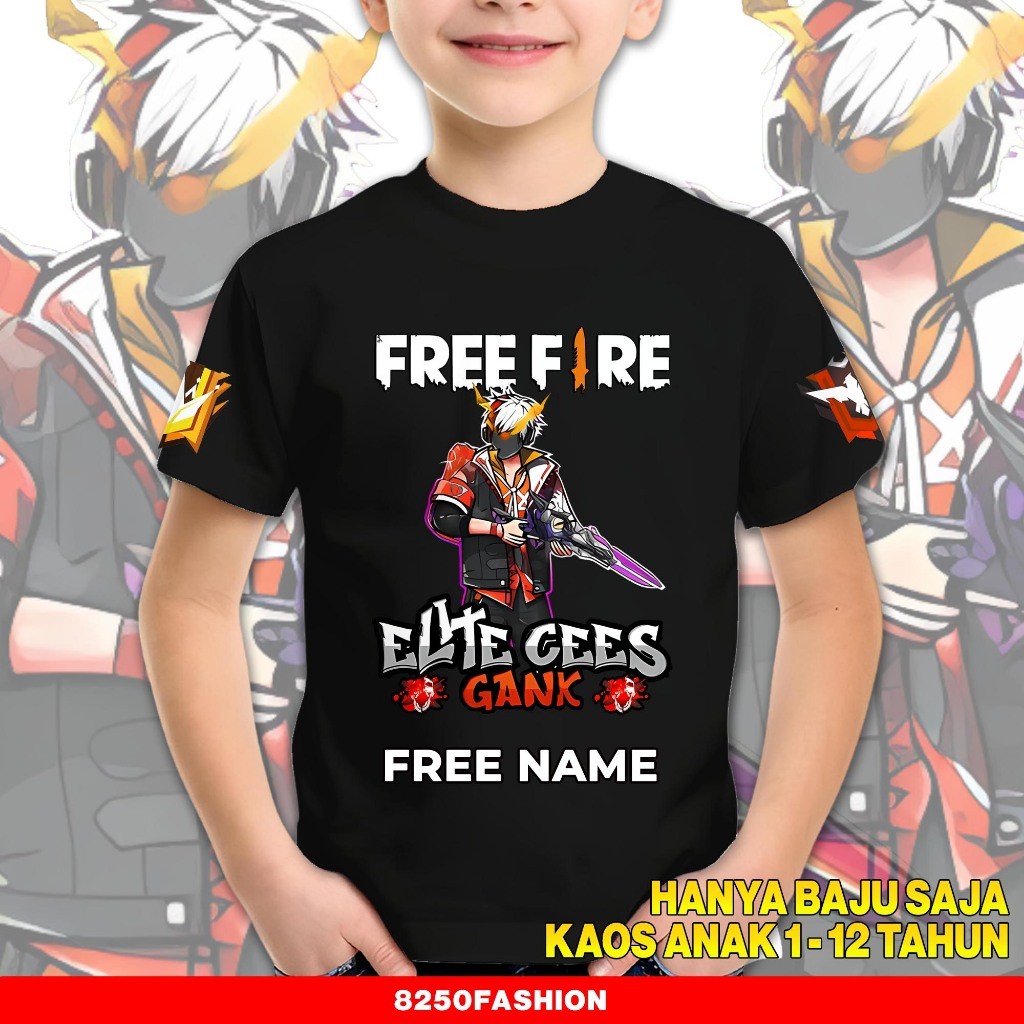 Jual Bandar Kaos Free Fire Karakter Evo - Kaos Anak Usia 1 Tahun Sampai ...