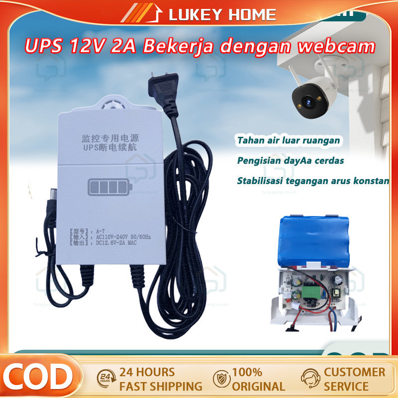 Jual UPS 12V + Baterai + Casing Waterproof Outdoor Emergency Mati Lampu ...