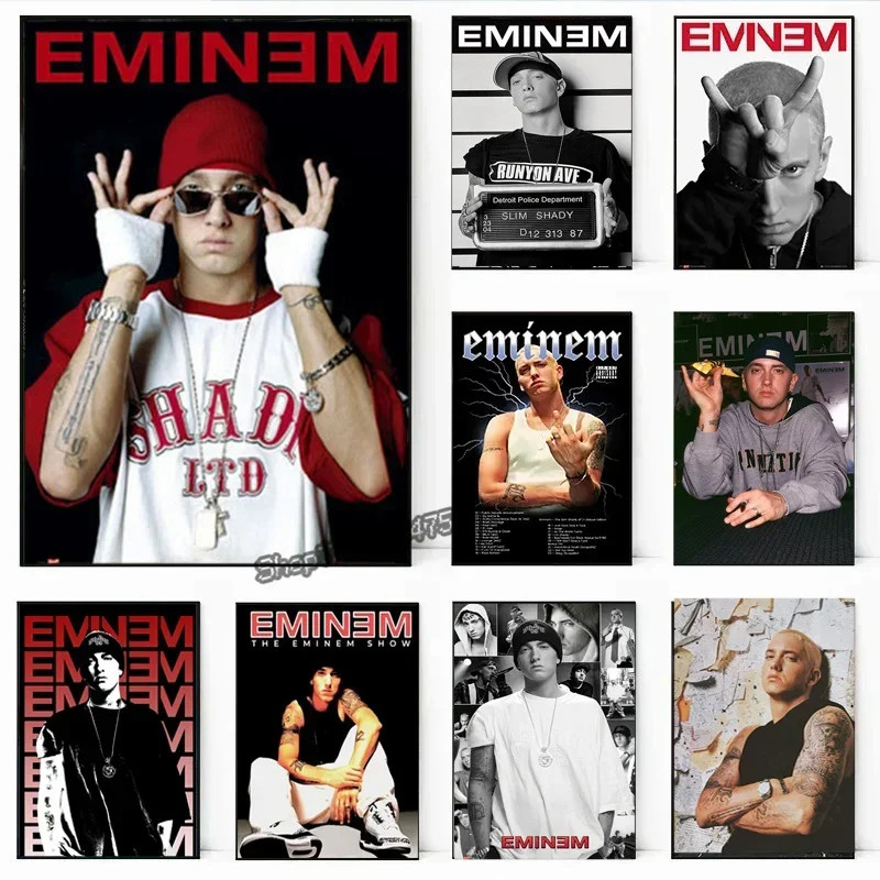 Jual Poster Kayu 20x30 A4 Poster dan Cetakan Rapper Eminem Penyanyi Rap ...