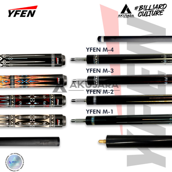 Jual YFEN M Series Carbon Cue New FREE Extension Stik Play Billiard ...