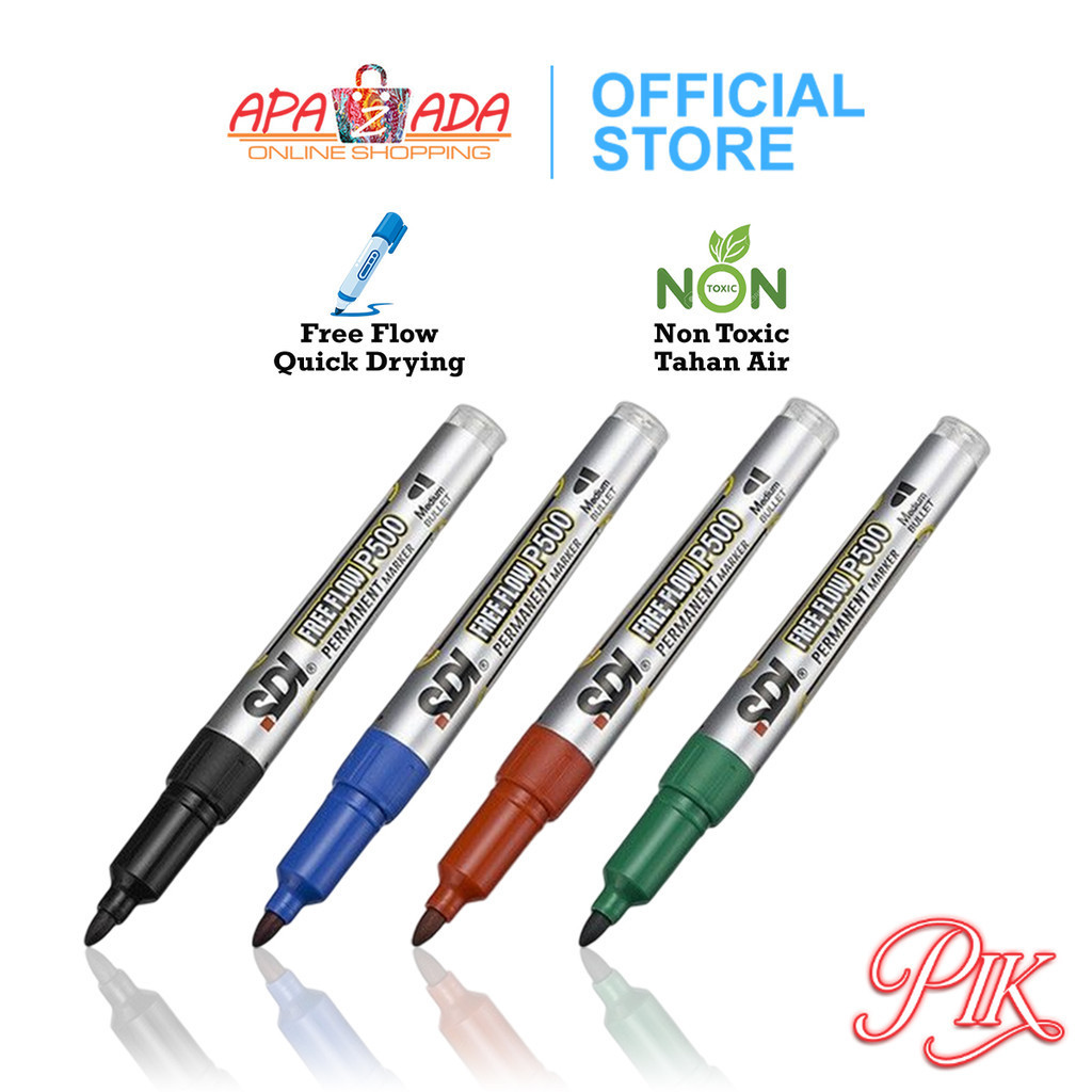 Jual Spidol Permanent / Spidol SDI Permanen P500 / Permanen Marker ...