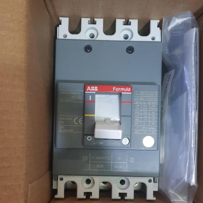 Jual MCCB ABB SACE FORMULA A1 3P 20A 32A 40A 50A 60A 70A 80A | Shopee Indonesia