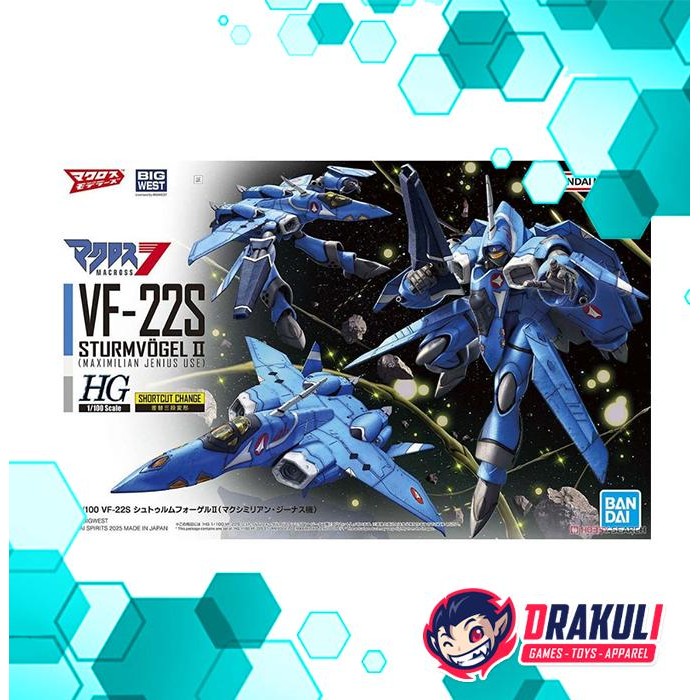 Jual Drakuli Hobbies BANDAI Plamo HG VF-22S Sturmvogel II (Maximillian Jenius Use) | Shopee ...