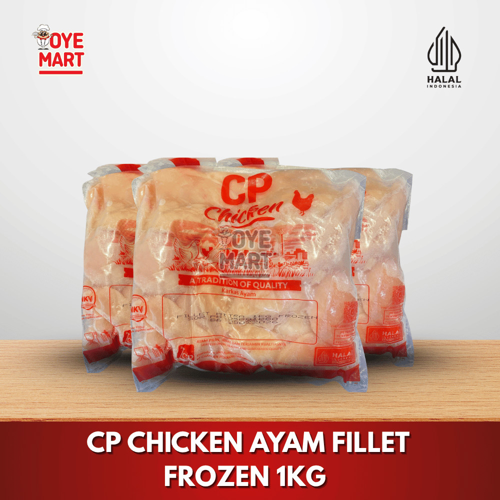Jual CP CHICKEN AYAM FILLET FROZEN 1KG / AYAM FILLET BEKU HALAL ...