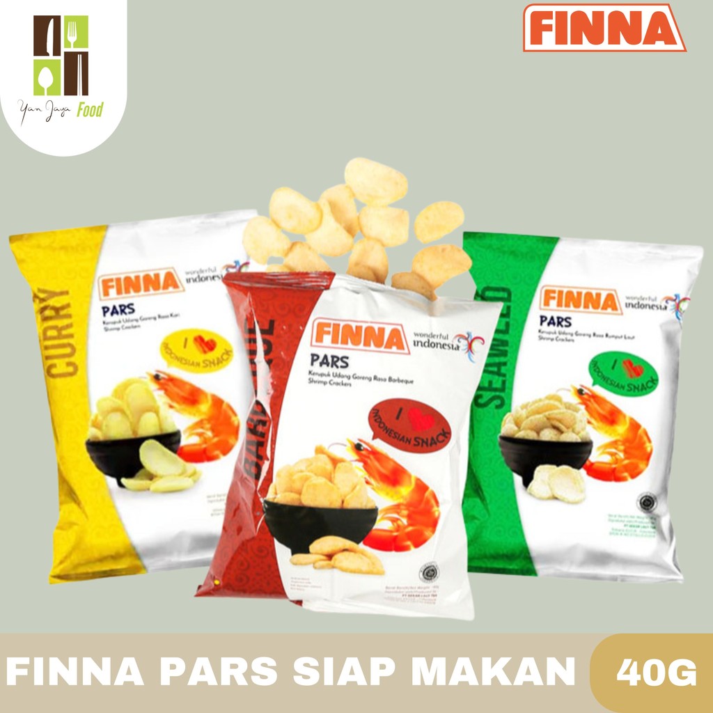 Jual Finna Pars 40gr Seaweed / Bbq / Curry Kerupuk Udang Finna Siap ...