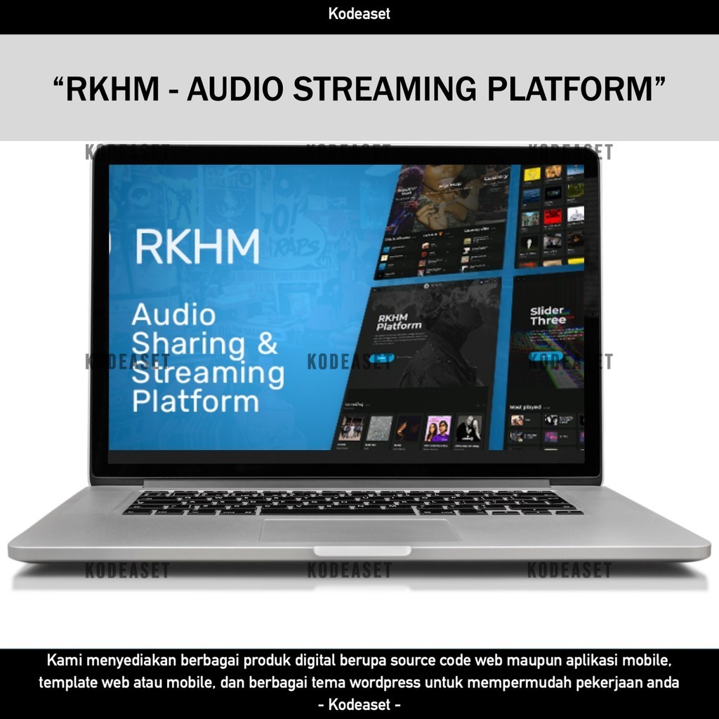 Jual SOURCE CODE APLIKASI WEB RKHM - AUDIO STREAMING PLATFORM D328 ...