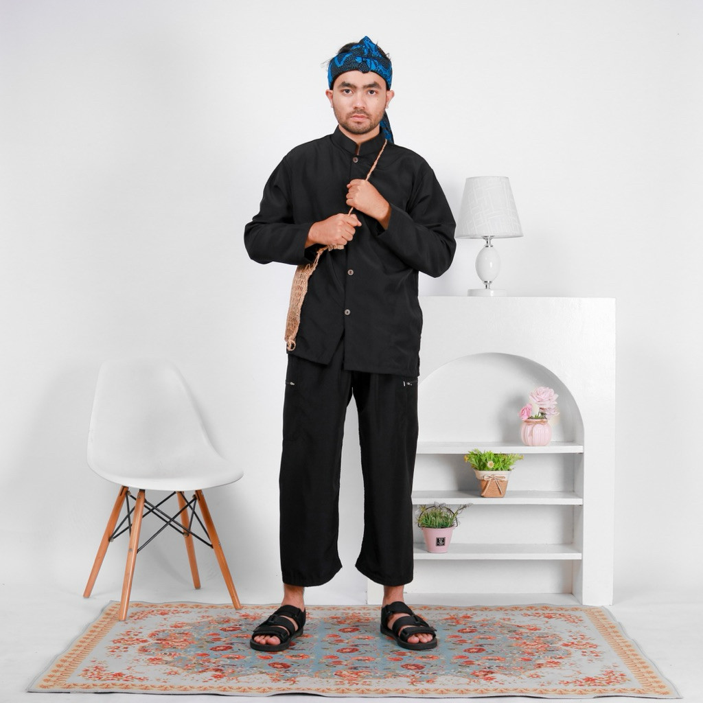 Jual FULLSET Baju Adat Baduy Dewasa /Baju Adat tradisional | Shopee ...