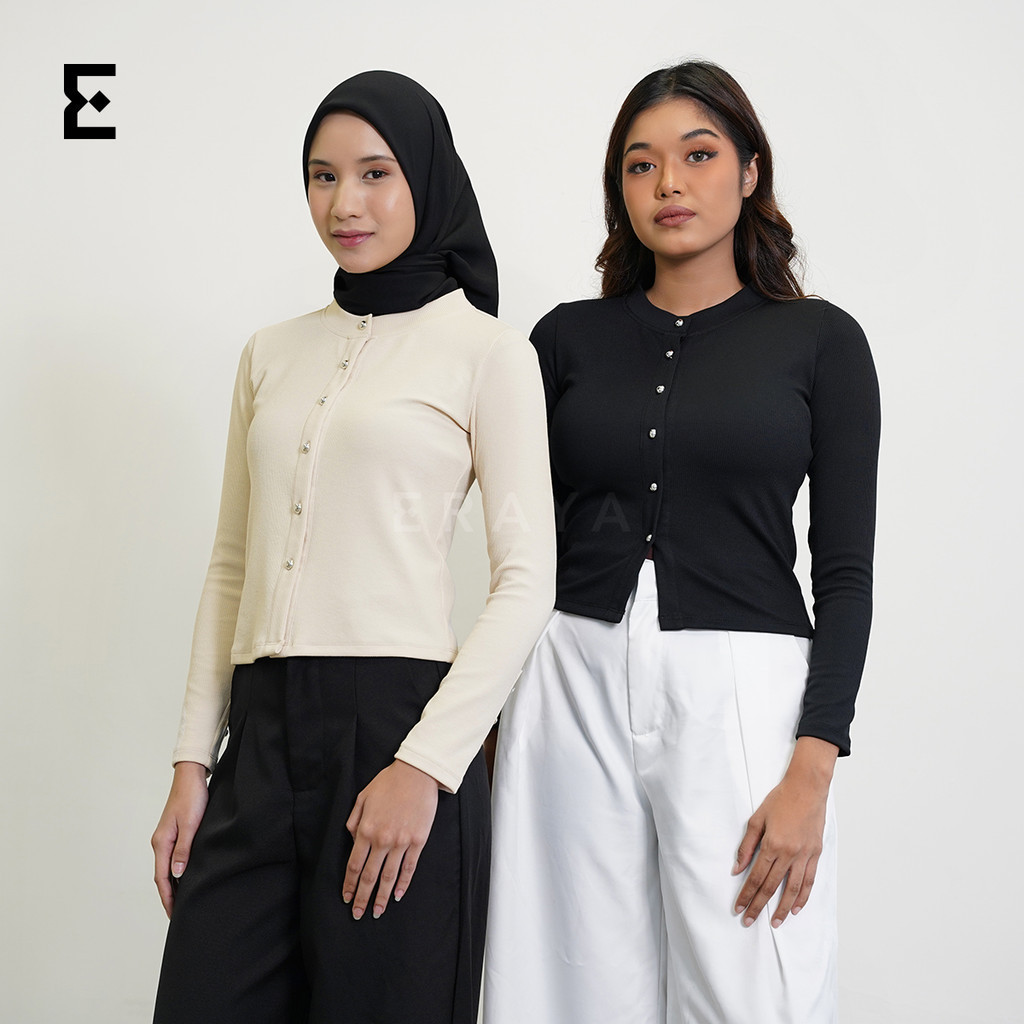 Jual Eraya - Yara Long Sleeve/Atasan Basic Wanita - ETS023 | Shopee ...