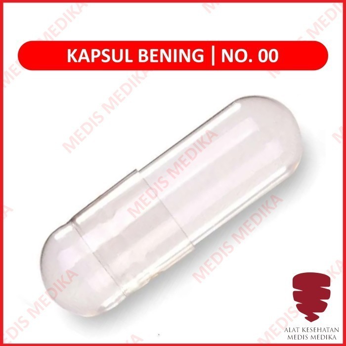 Jual Cangkang Kapsul Kosong No 00 Isi 1000 Pcs Kulit Kapsul Natural Bening Medis | Shopee Indonesia