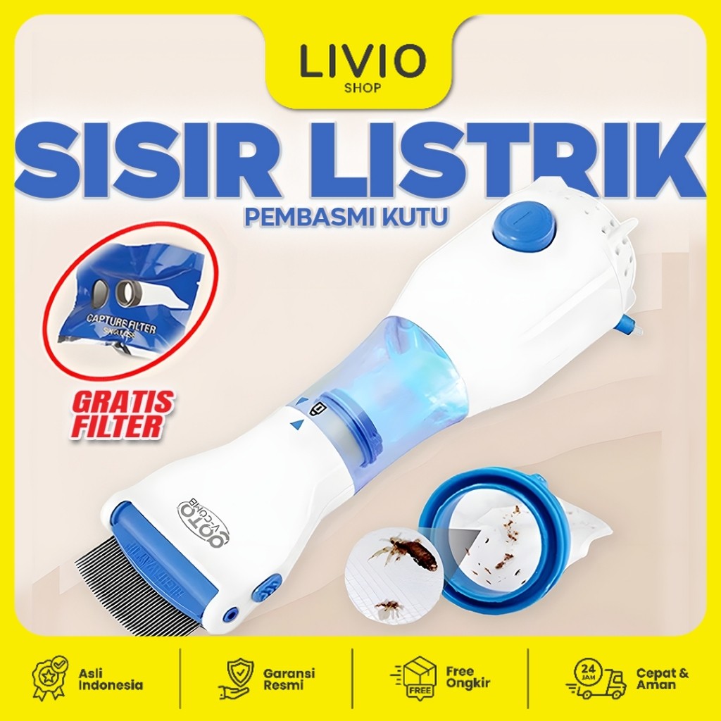 Jual Goto UV-Comb Vacuum Comb Penghilang Kutu Sisir Kutu Elektrik ...