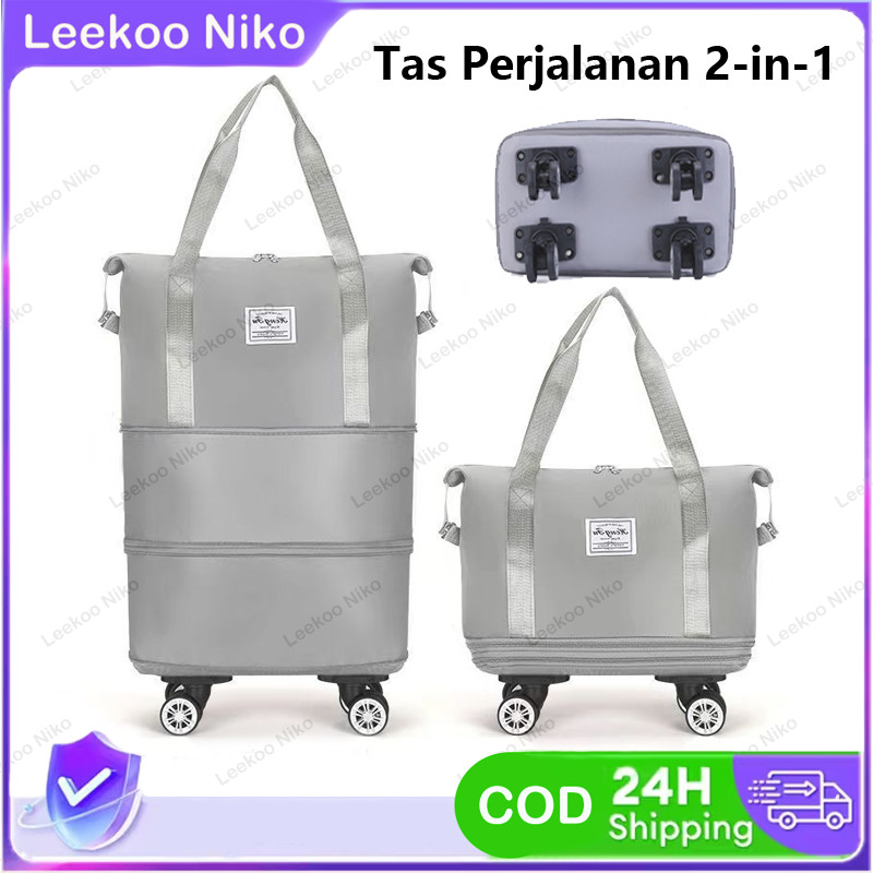 Jual 【COD】3-in-1 tas travel trolley up size PORTABLE GYM BAG / TAS ...