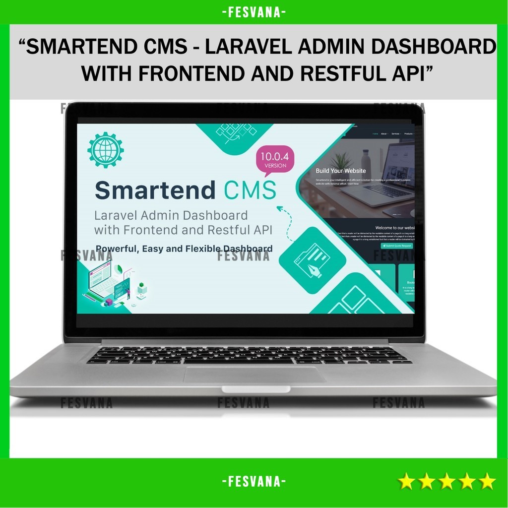 Jual SOURCE CODE APLIKASI WEB SMARTEND CMS - LARAVEL ADMIN DASHBOARD WITH FRONTEND AND RESTFUL ...