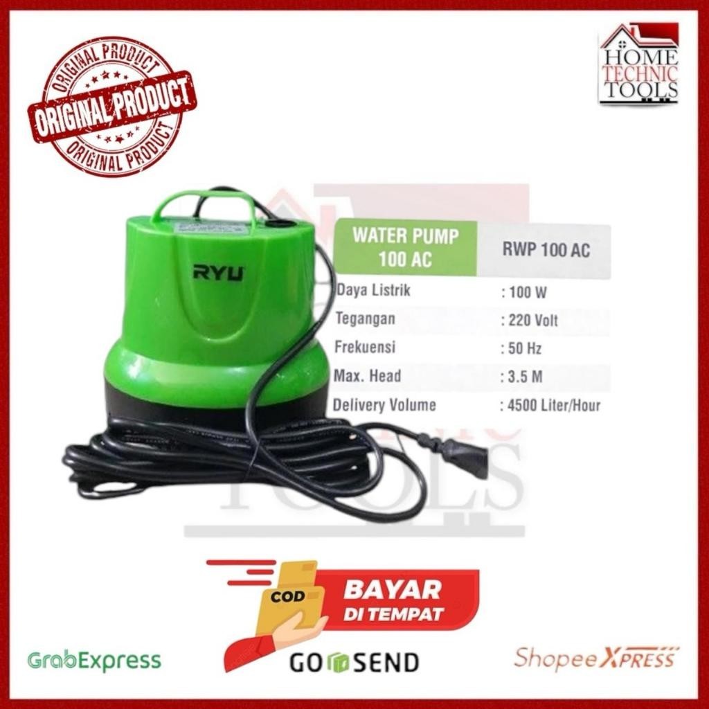 Jual RYU WATER PUMP 100 AC / POMPA AIR CELUP RWP 100 AC | Shopee Indonesia